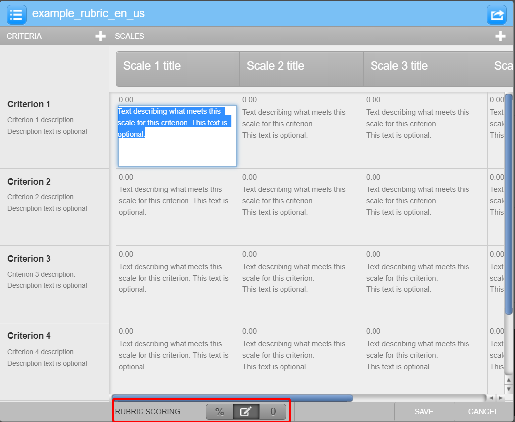 Rubric types - Staff - Australian Catholic University